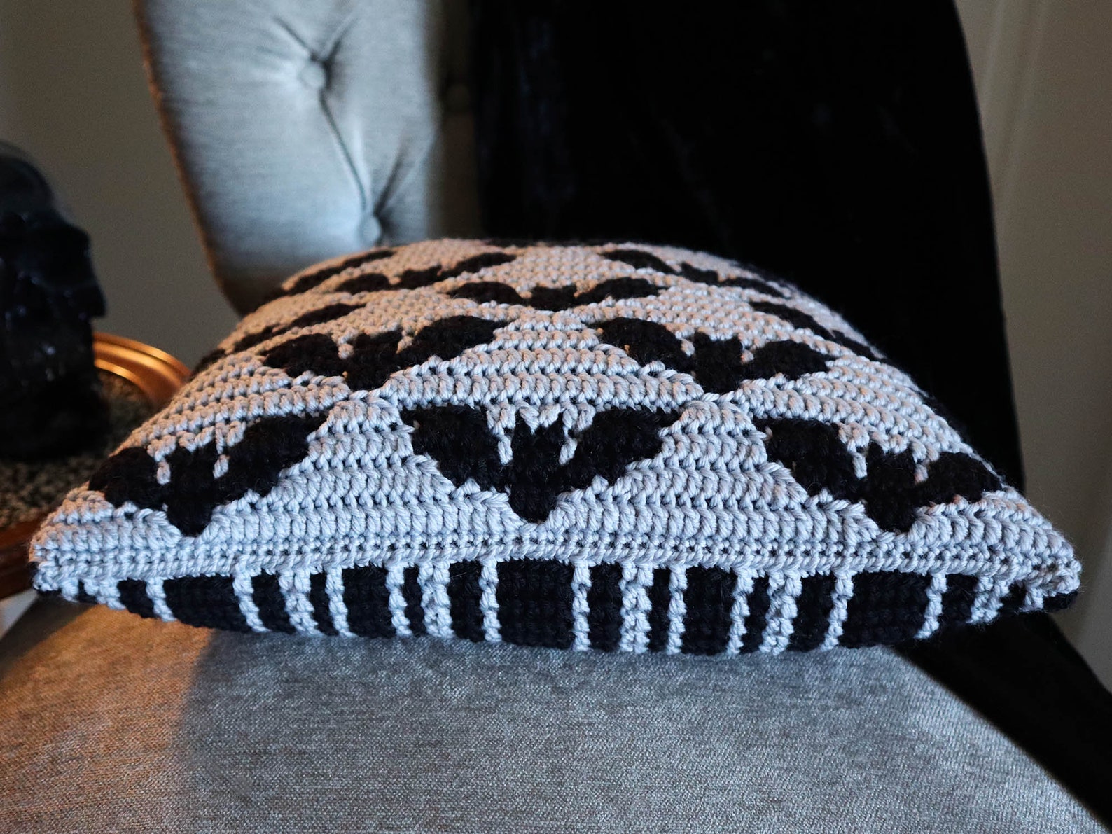 Batty Mosaic Crochet Pattern Bat Chart by Sixel Design - Etsy