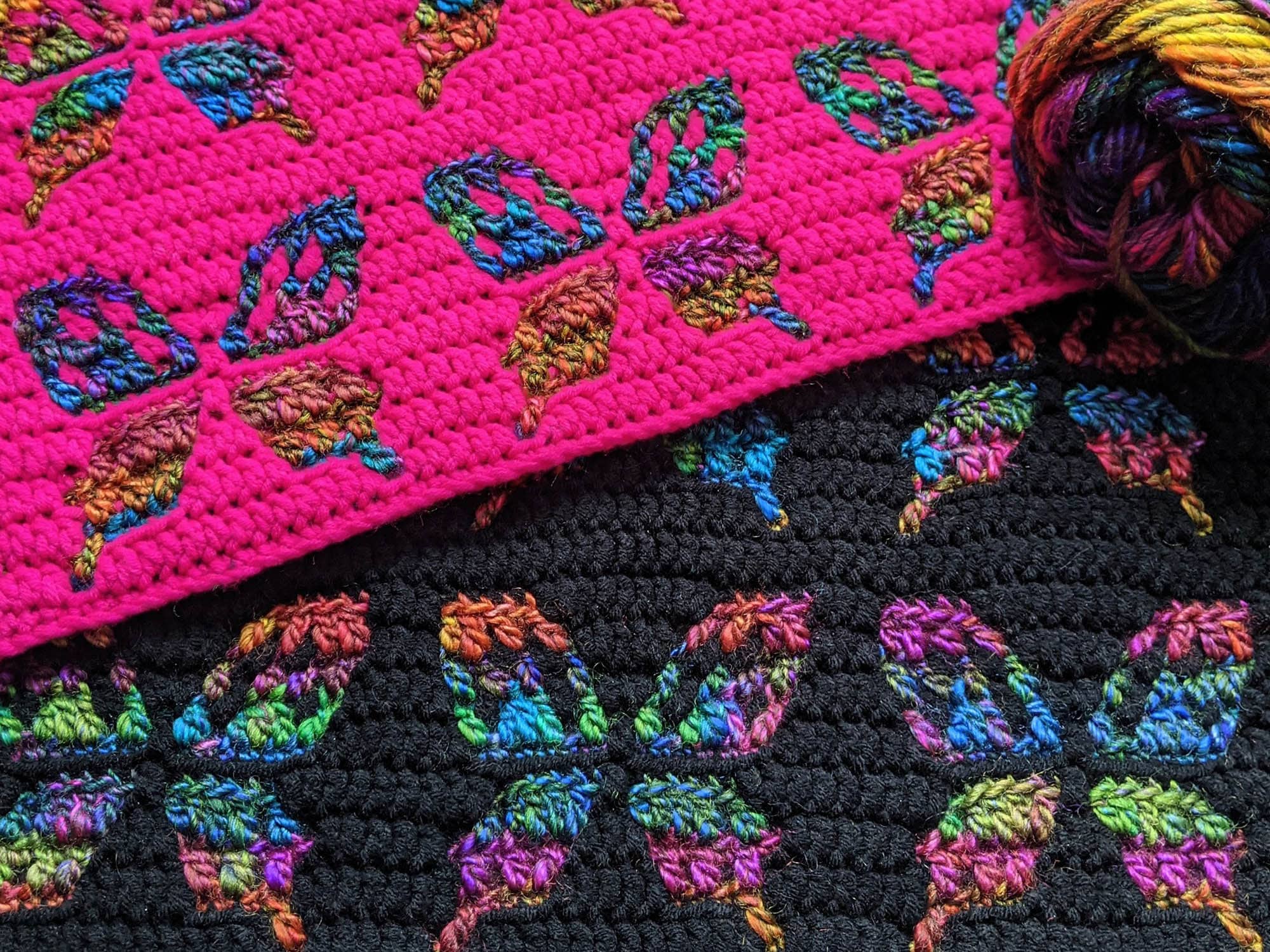 Butterfly Wings Mosaic Crochet Patterns by Sixel Design - Etsy