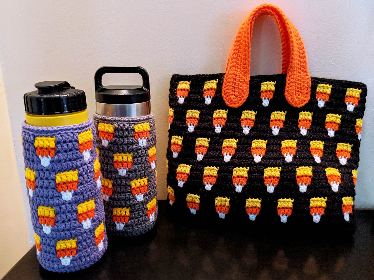 Candy Corn Mosaic Crochet Pattern Halloween Chart by Sixel Design - Etsy
