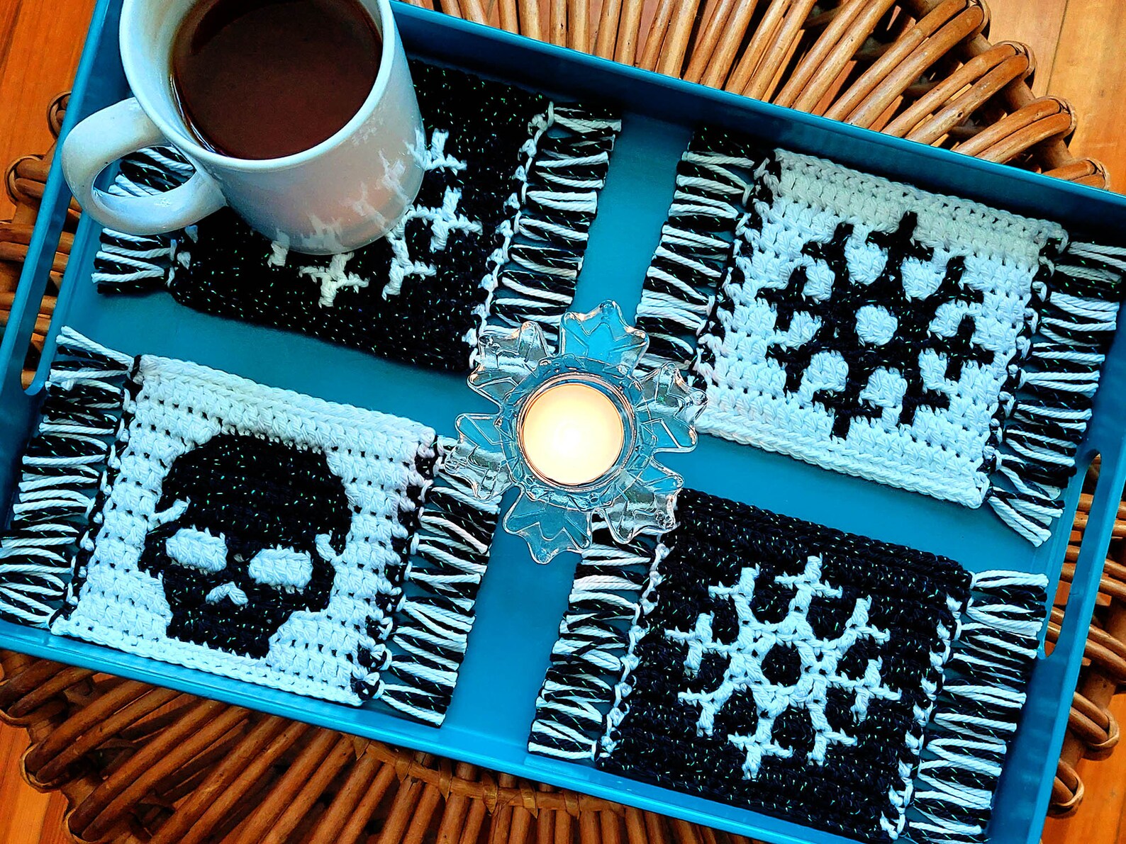 Snowflakes Mosaic Crochet Pattern Chart by Sixel Design - Etsy