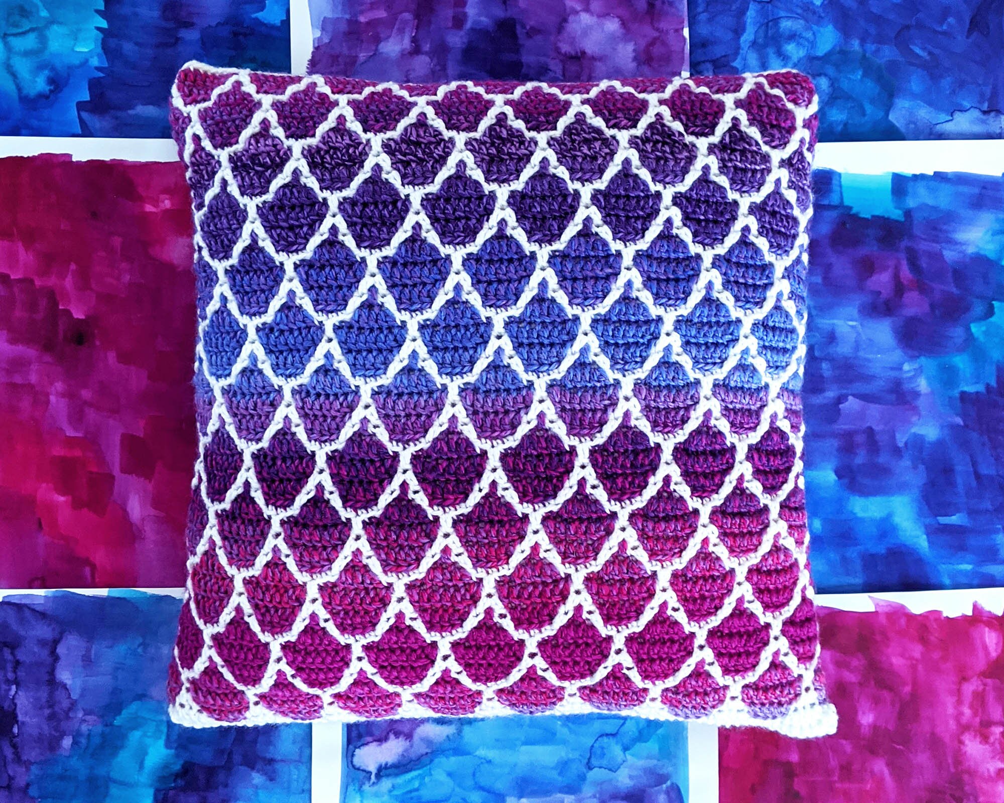 Dragon Scales Mosaic Crochet Pattern Chart by Sixel Design - Etsy UK