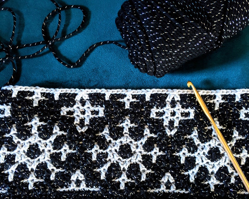 Snowflakes Mosaic Crochet Pattern Chart by Sixel Design - Etsy UK