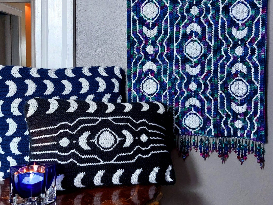 Gravity & Good Night Set Mosaic Crochet Patterns Celestial - Etsy