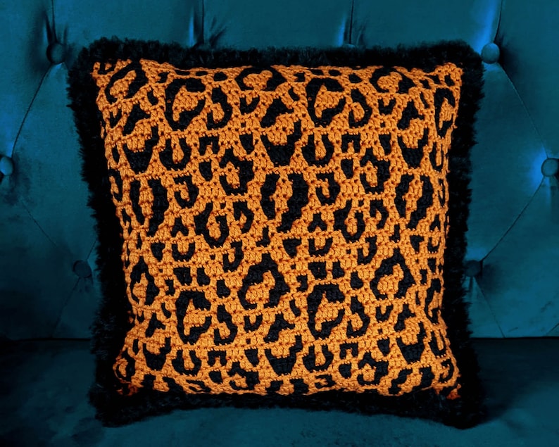 Wild Leopard Mosaic Crochet Pattern Chart by Sixel | Etsy