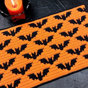 Batty Mosaic Crochet Pattern Bat Chart by Sixel Design - Etsy