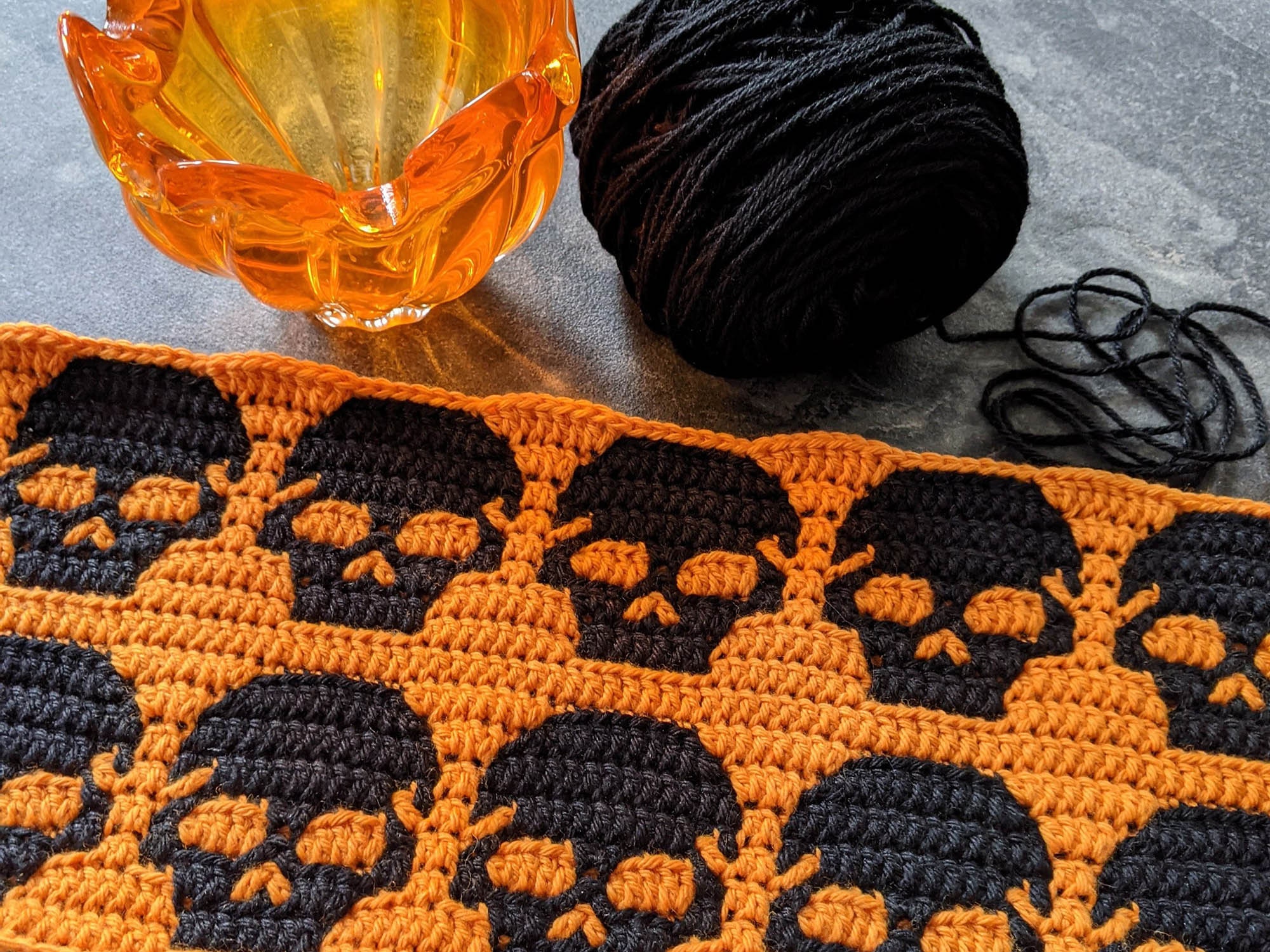 Big Skulls Mosaic Crochet Pattern Chart by Sixel | Etsy Canada