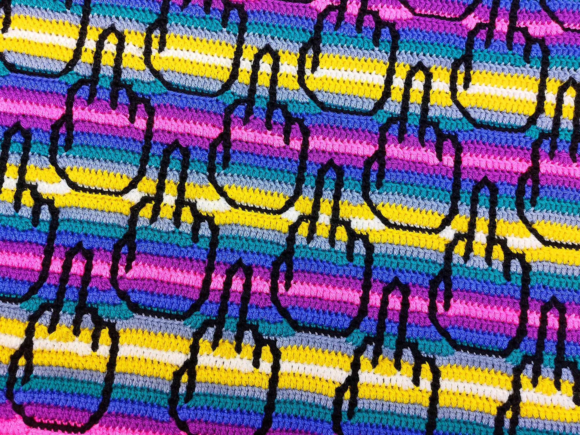 Hand Signs Mosaic Crochet Pattern Pack Charts by Sixel Design - Etsy UK
