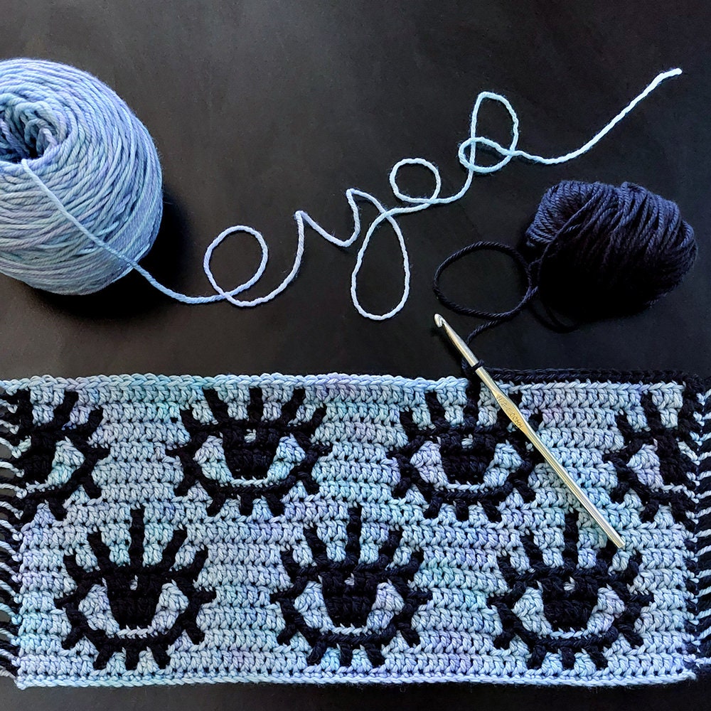 Eyes Mosaic Crochet Pattern Chart by Sixel Design - Etsy