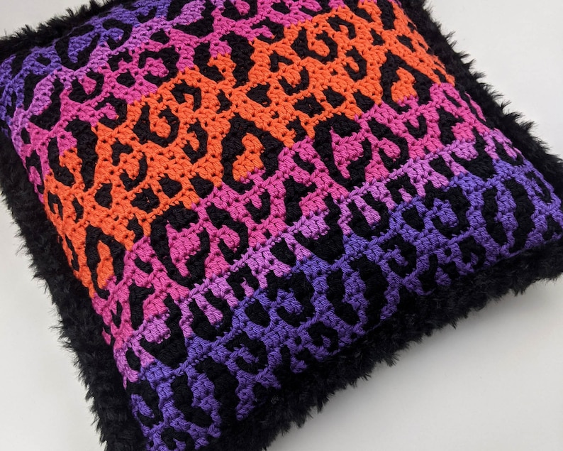 Wild Leopard Mosaic Crochet Pattern Chart by Sixel | Etsy