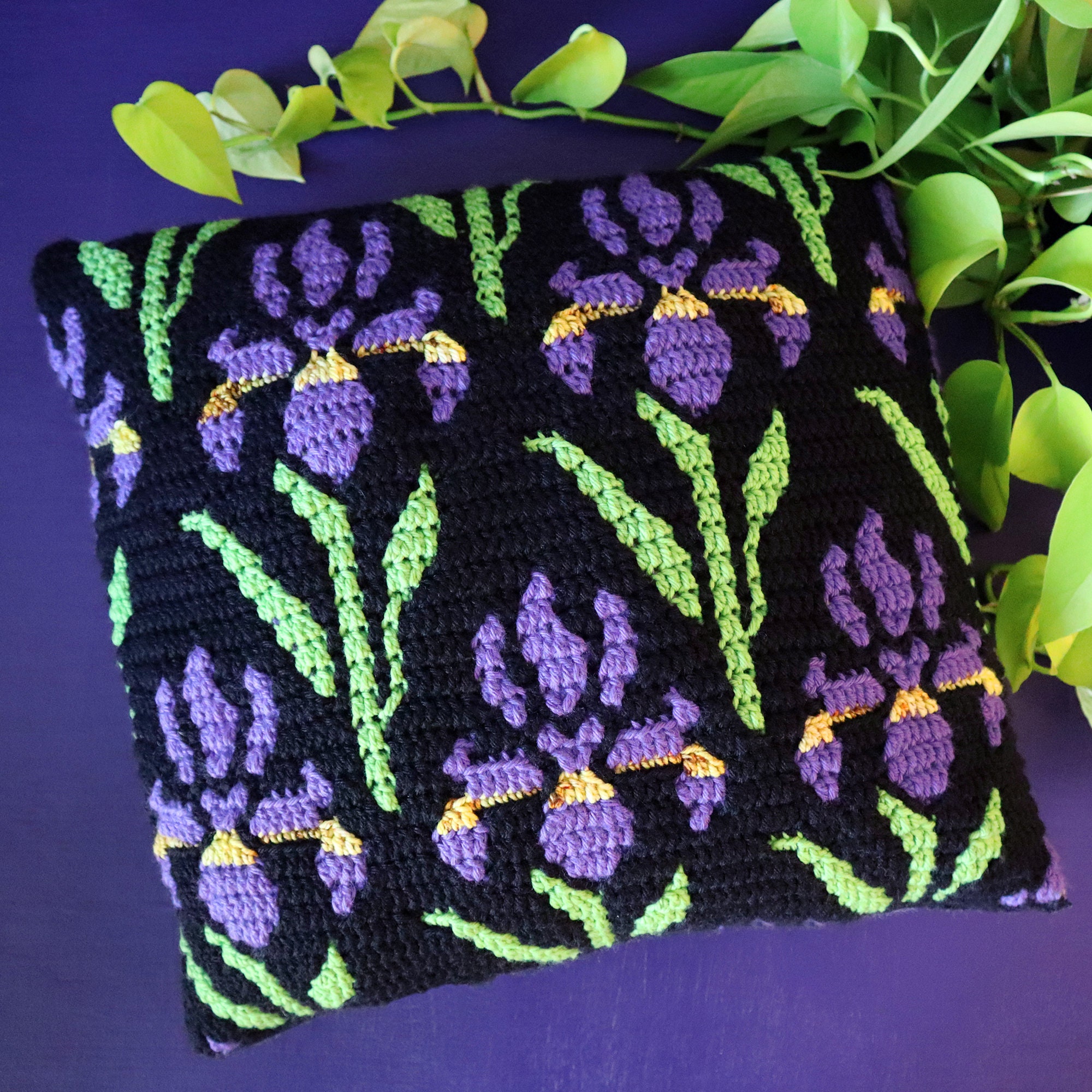 Irises Mosaic Crochet Pattern Flower Chart by Sixel Design - Etsy UK