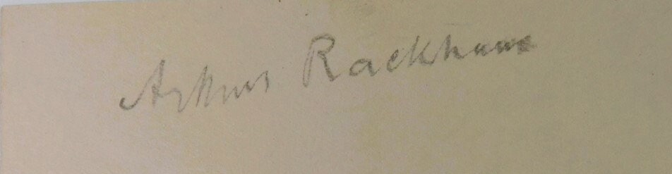 Famed British Illustrator ARTHUR RACKHAM, Autograph Letter Signed ...