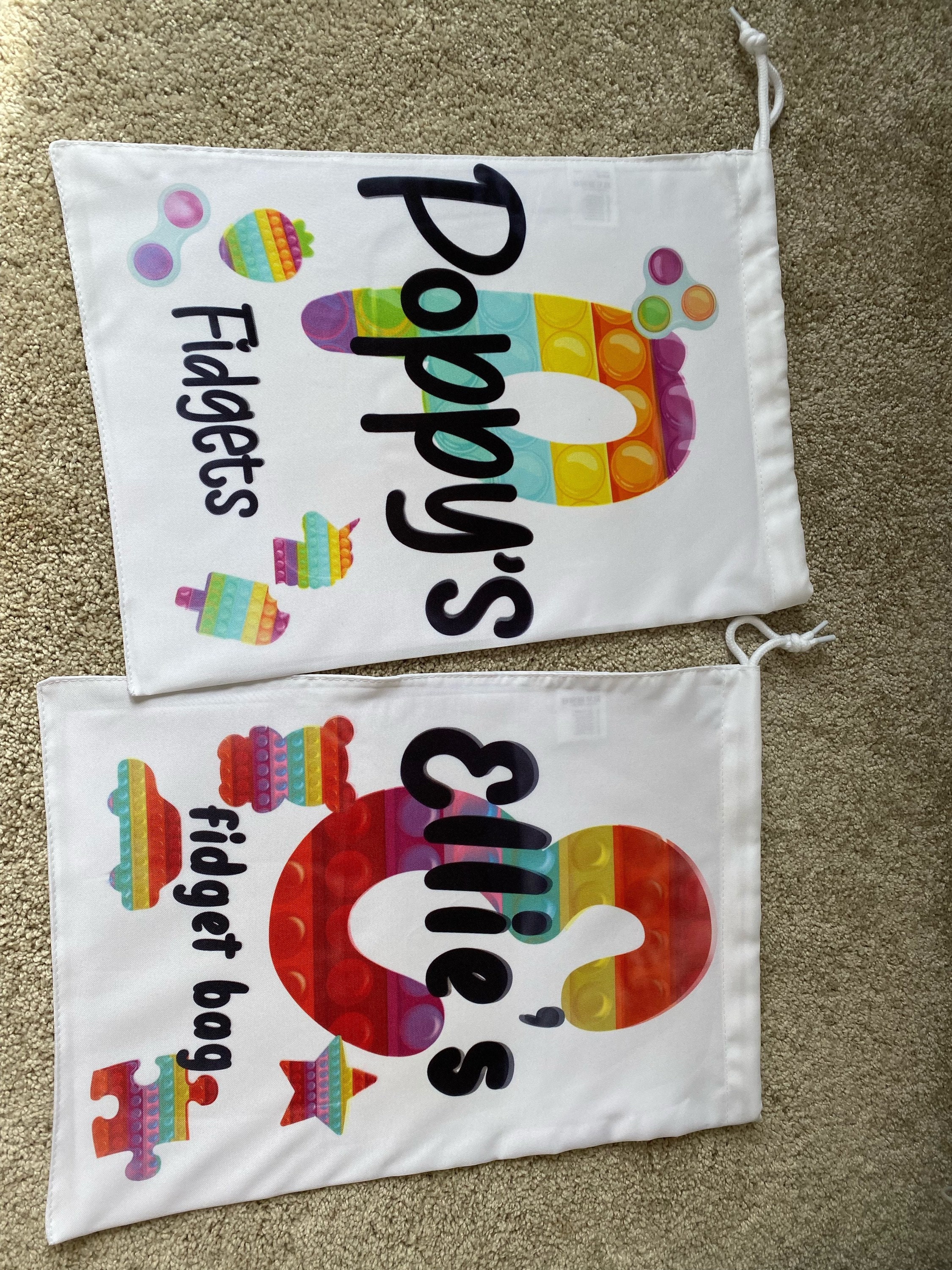 Fidget Toy Fidget Bag Toy Bag Toy Storage Personalised Fidget Bag ...