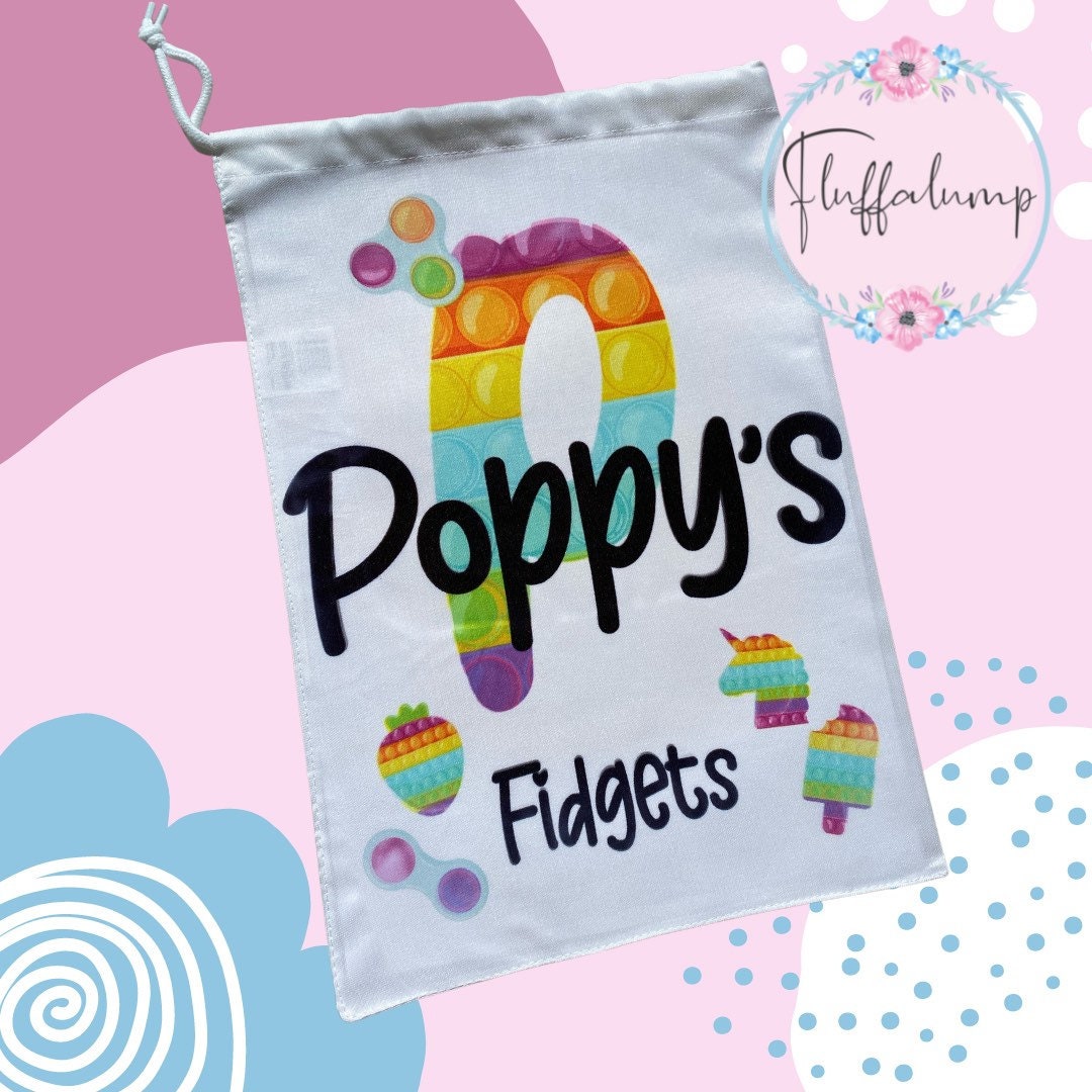 Fidget Toy Fidget Bag Toy Bag Toy Storage Personalised Fidget Bag ...