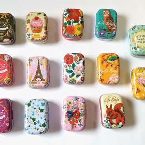 Small Tin Box Tin Jewellery Box Tin Gift Box Tin Storage Box - Etsy