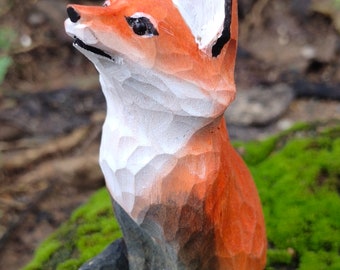 Wooden Fox - Etsy