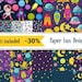 Outer Space Clipart Bundle Sale. Space Digital Paper, Seamless Pattern ...