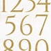Golden Numbers Clip Art, Golden Clipart. - Etsy