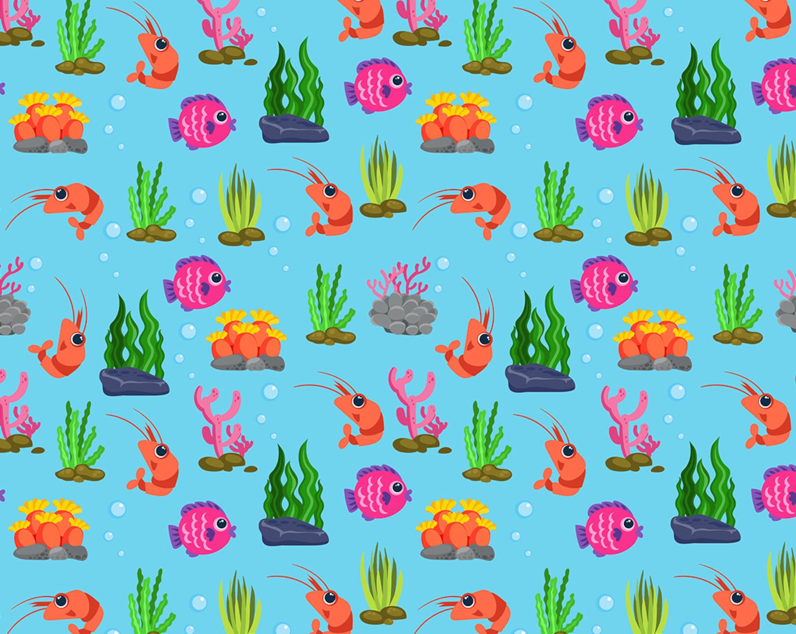 Underwater Digital Paper Ocean Life Sea Creatures | Etsy