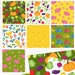 Farm Digital Paper, Fabric Farm Seamless Pattern, Vegetables, Pig ...