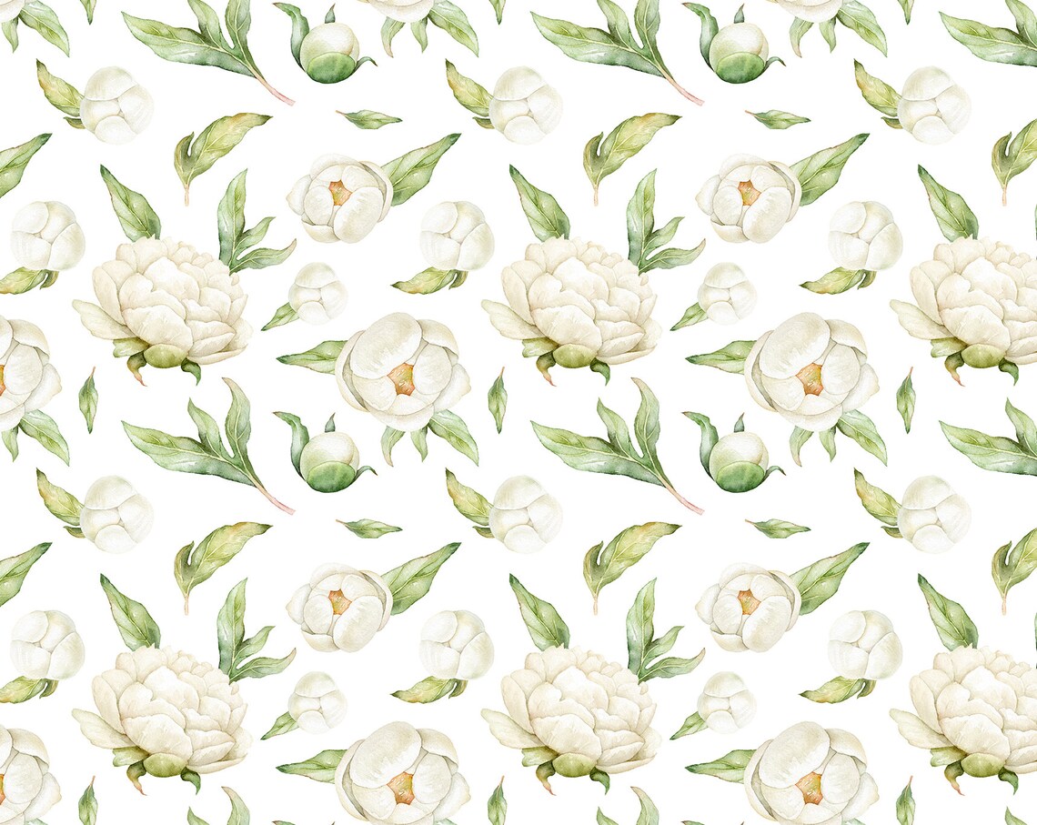 Watercolor Seamless Patterns. Baby Girls, Boys Digital Background ...