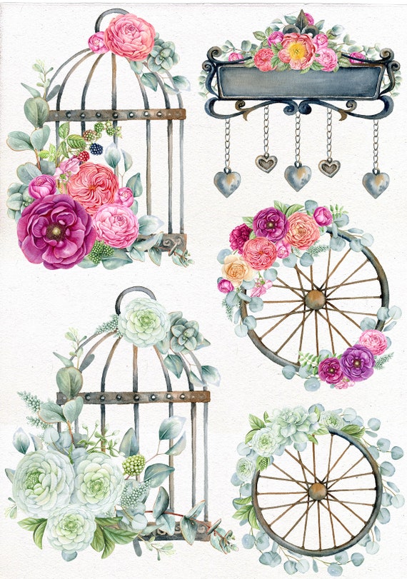 Wedding Bird Cage Clip Art Birdcage Wedding Stock Illustrations