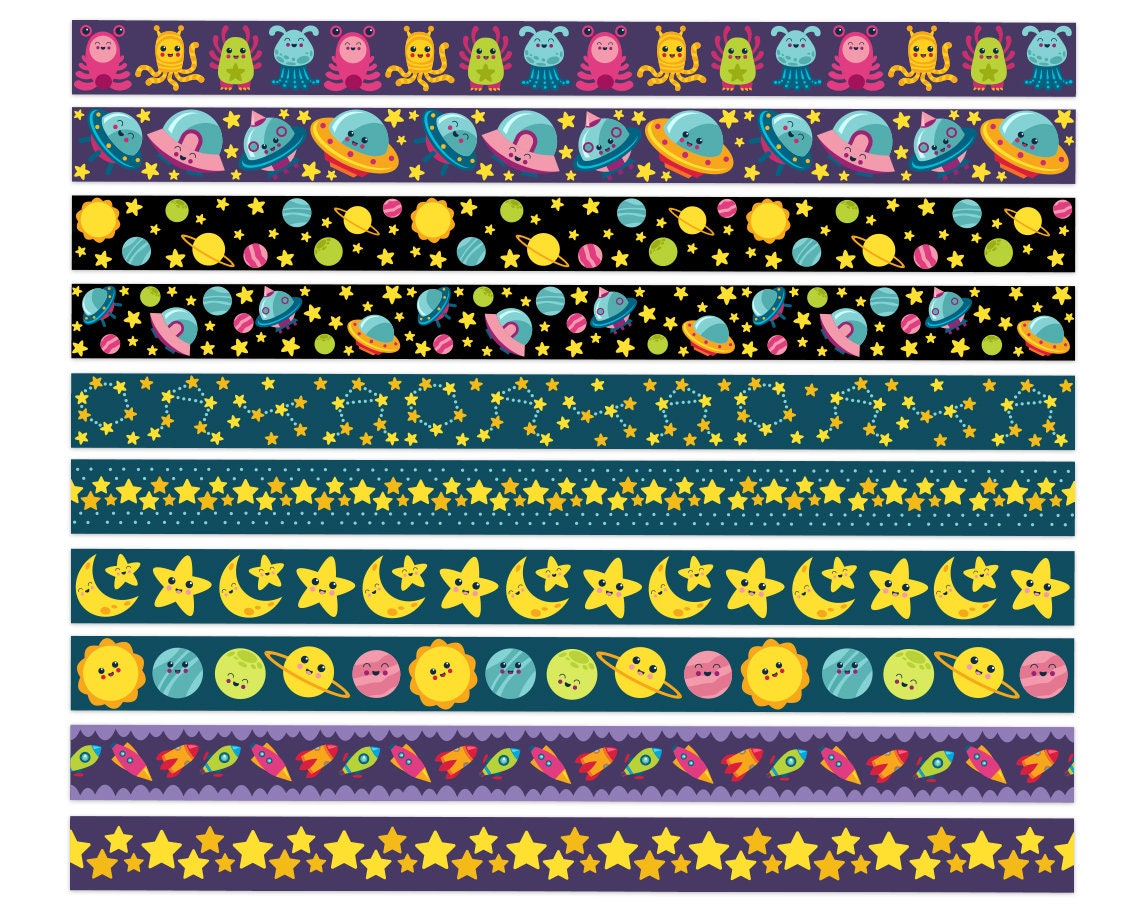 Washi Tape Clip Art Bundle Sale. Digital Border Seamless | Etsy