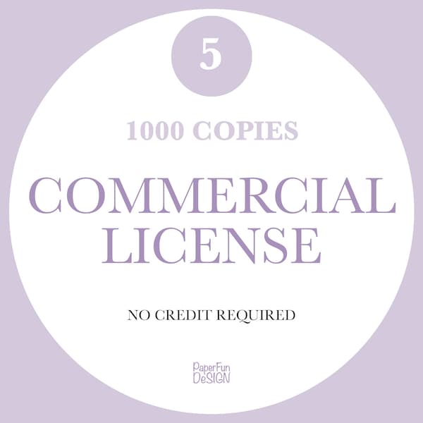 Commercial License - Etsy