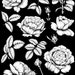 Hand Drawn Vintage Roses Clipart. SVG, PNG, EPS Formats. Black and ...