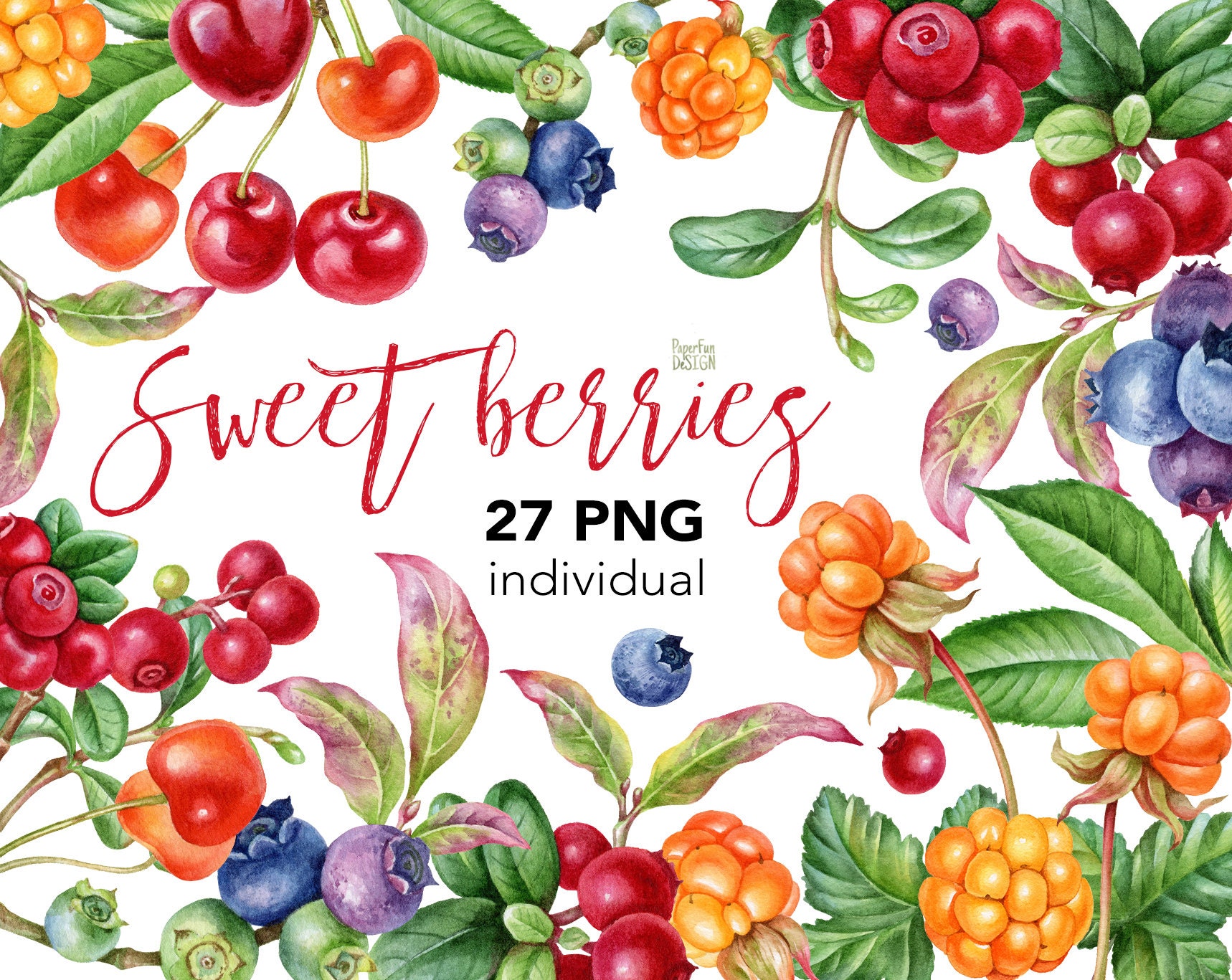 Wild Berries Clip Art