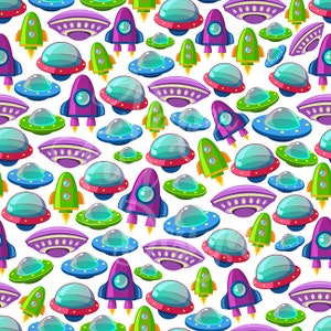 Outer Space Clipart. Digital Paper, Seamless Pattern, Space Digital ...