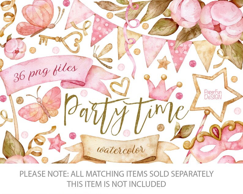 Watercolor Numbers Clipart Number Clip Art Pink Girls Symbols - Etsy