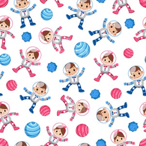 Outer Space Clipart. Digital Paper, Seamless Pattern, Space Digital ...