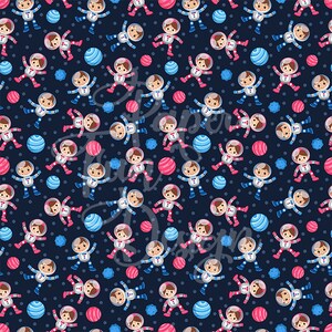 Outer Space Clipart. Digital Paper, Seamless Pattern, Space Digital ...