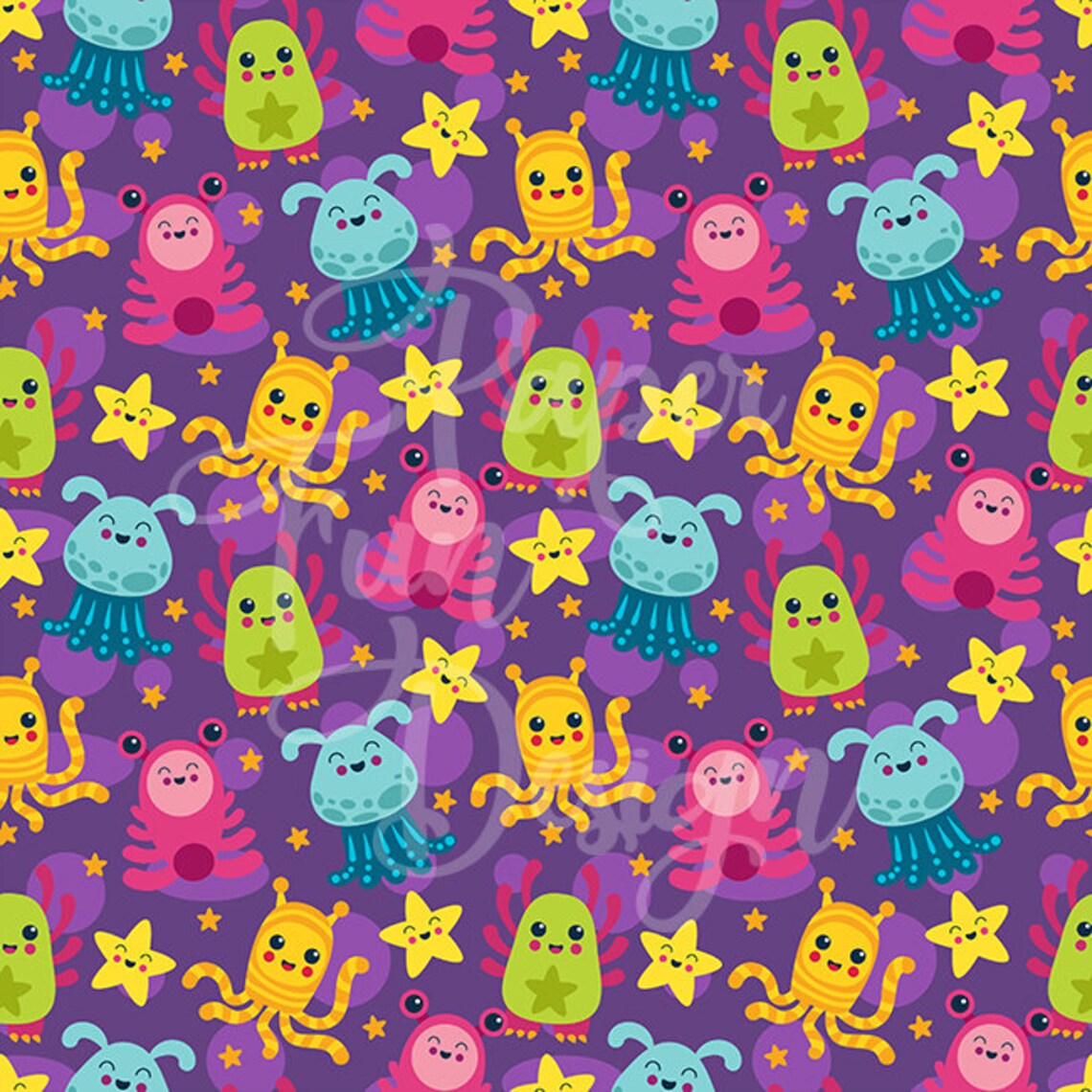Outer Space Digital Paper. Seamless Pattern. Digital | Etsy