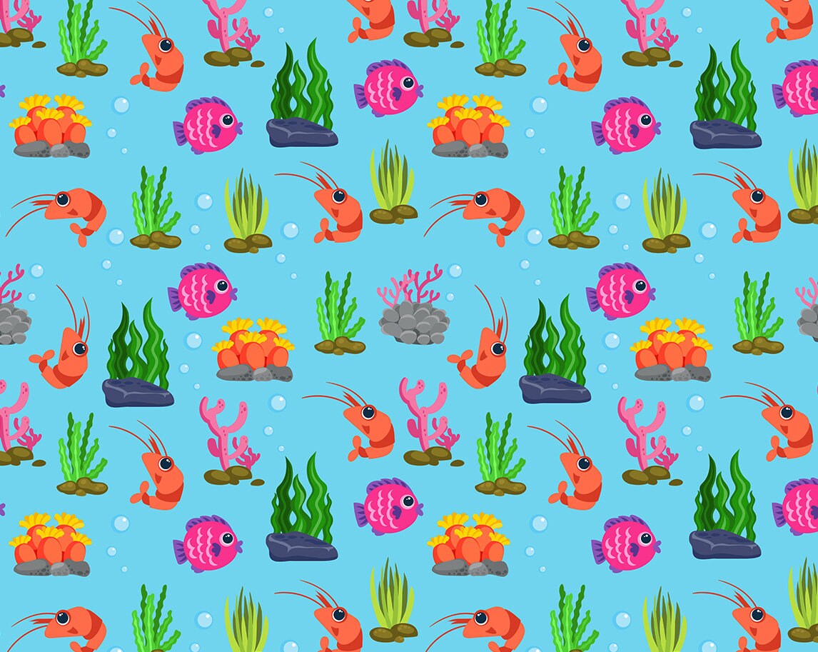Underwater Bundle Ocean Life Clip Art Digital Paper Cute Sea | Etsy