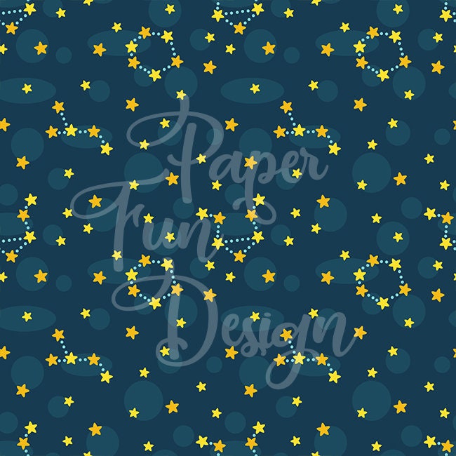 Outer Space Digital Paper. Seamless Pattern. Digital | Etsy