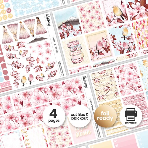 PRINTABLE Spring PLANNER STICKERS Spring Weekly Kit Home - Etsy