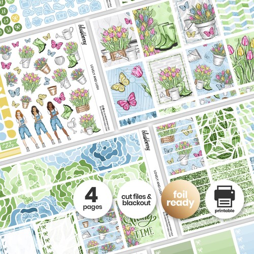 PRINTABLE Spring PLANNER STICKERS Spring Weekly Kit Home - Etsy