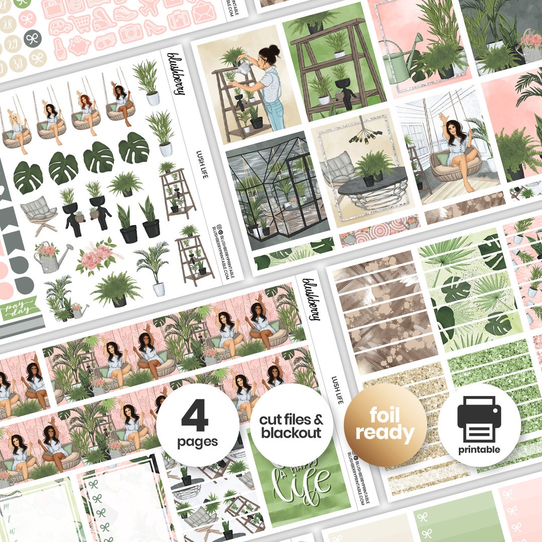 Gardening Planner Stickers, Plants Weekly Kit, Printable Weekly, Erin ...