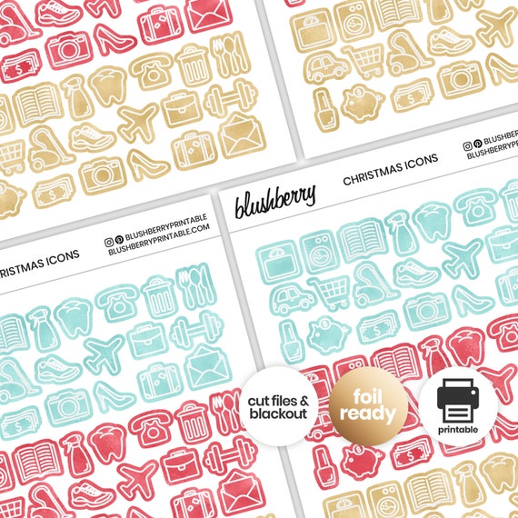 Printable Planner Icon Stickers Planner Stickers Printable | Etsy UK