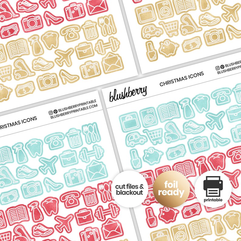 Printable Planner Icon Stickers Planner Stickers Printable - Etsy