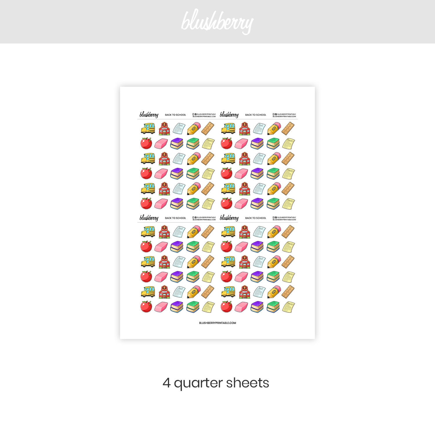 Printable School Stickers, Kawaii Stickers, Printable Stickers, Cute ...