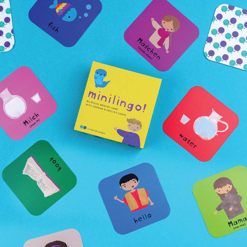 Bilingual Flashcards: Memory Card Game | Language Cards | Montessori ...