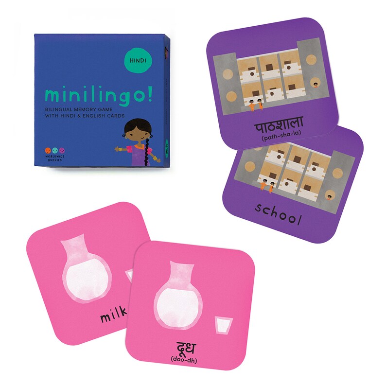 Hindi English Bilingual Flashcards: Montessori Learning Cards - Etsy