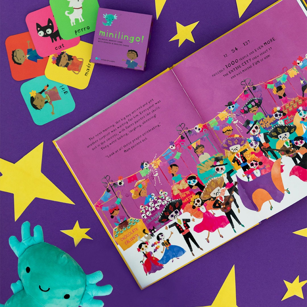 Mexico Gift Bundle: Axolotl Cuddly Plush / Spanish-english Bilingual ...