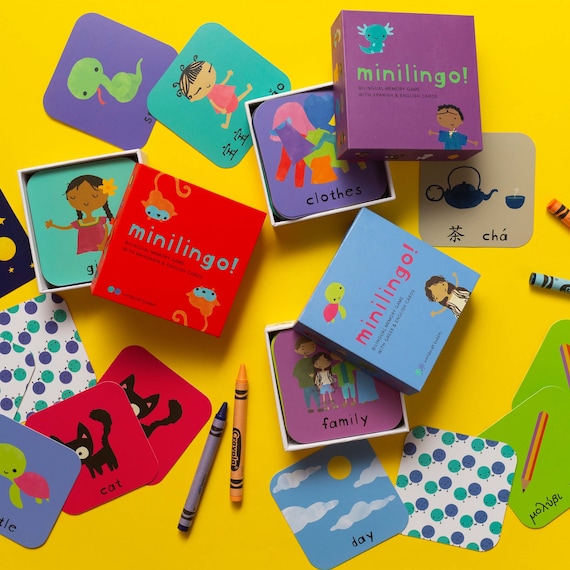 Bilingual Flashcards / Memory Card Game / Language Cards / | Etsy