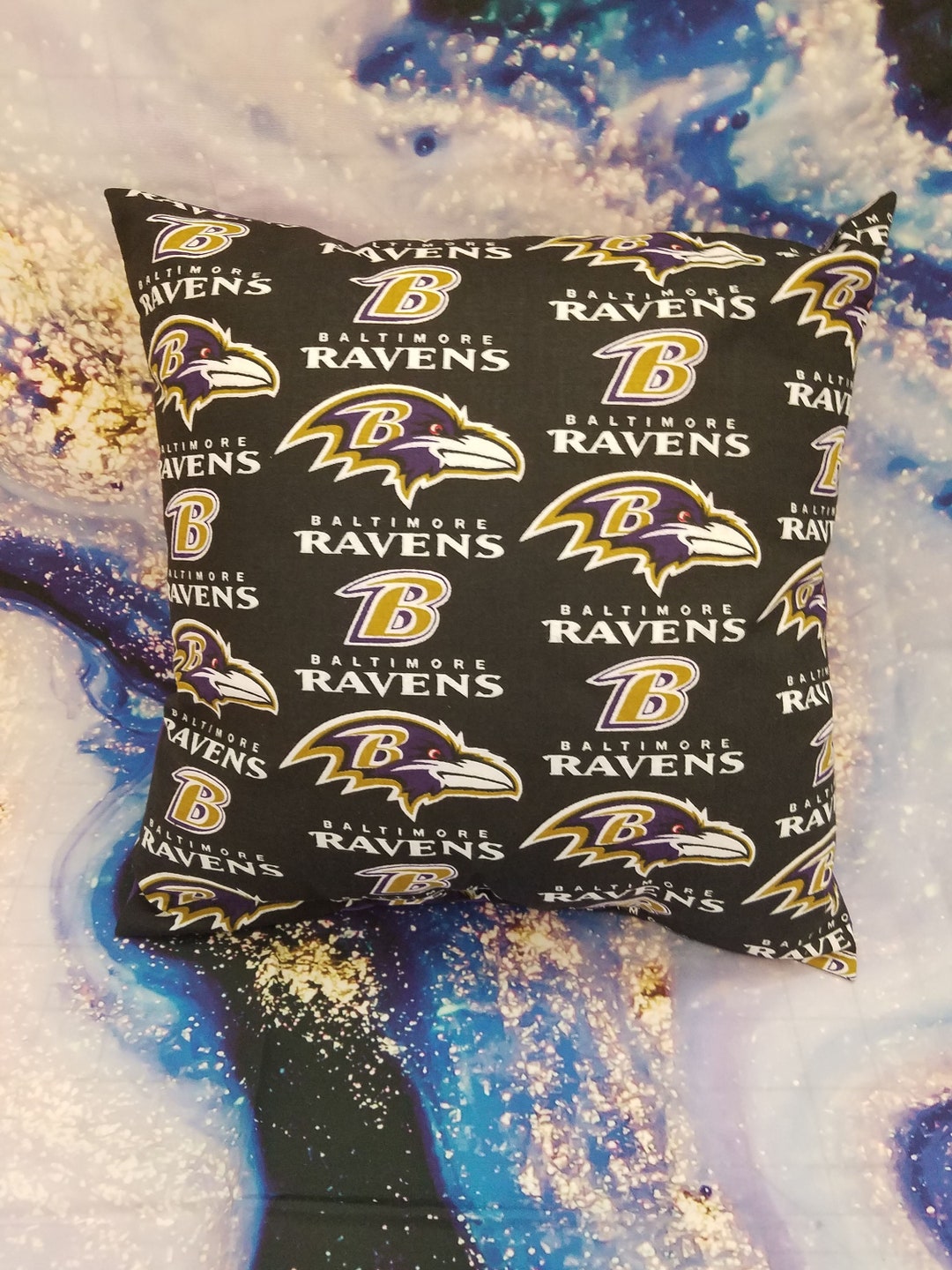 12" X 12" Sports Pillows, NFL Teams, Baltimore Ravens - Etsy