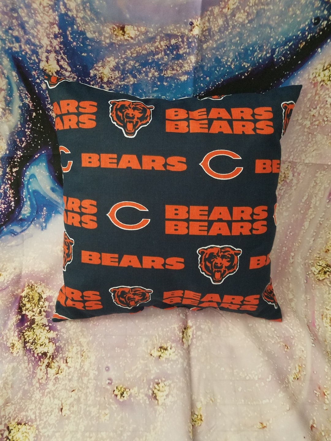 12" X 12" Sports Pillows, NFL Teams, Chicago Bears - Etsy