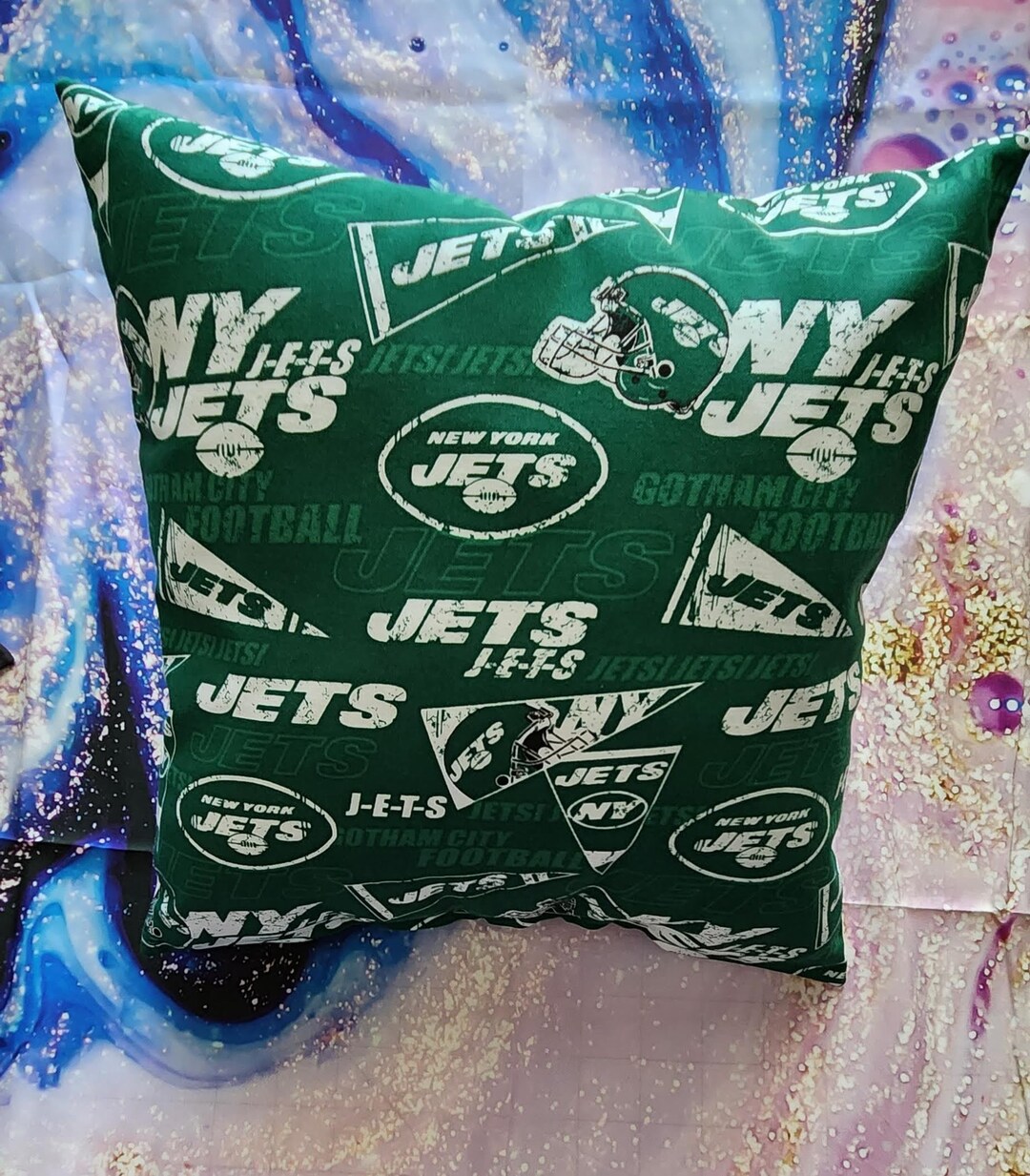 12" X 12" Sports Pillows, NFL Teams, New York Jets - Etsy