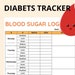 Weekly Diabetes Record PDF Printable Diabetes Tracker Sheet Insulin ...